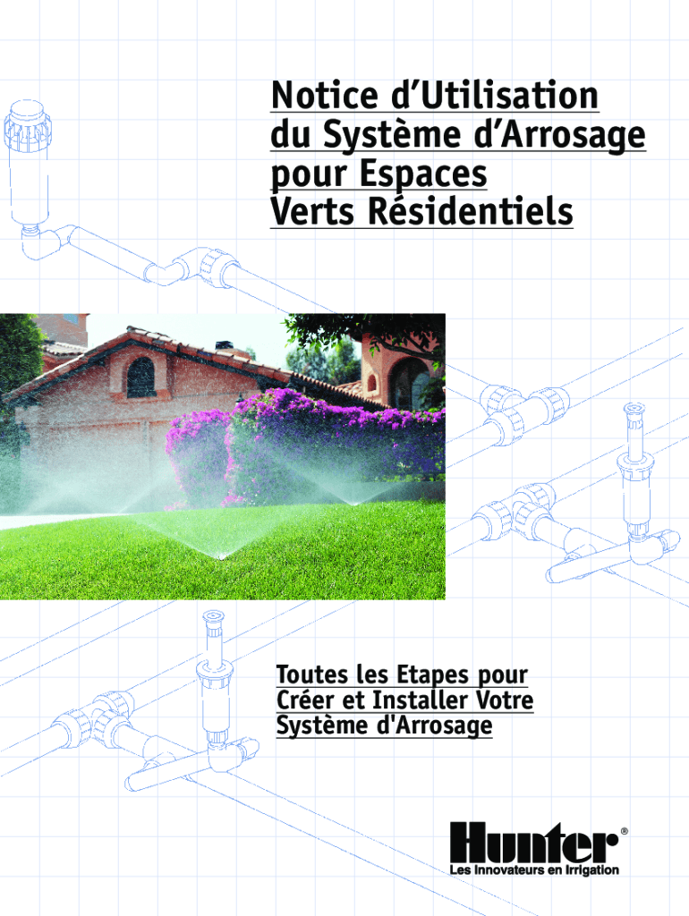 Remplissable En Ligne INT-331 Notice d'Utilisation du Systme d'Arrosage pour Espaces Verts ...