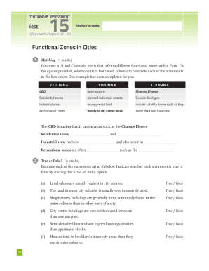 Fillable Online Functional Zones in Cities - GeographyFinn Valley ...