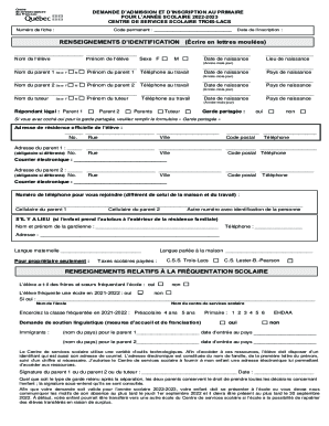 Remplissable En Ligne RENSEIGNEMENTS D'IDENTIFICATION (crire en lettres ...