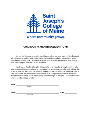 Fillable Online Should Employees Sign a Policy Acknowledgment Form? Fax Email Print - pdfFiller