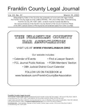 Fillable Online FCL Journal Public Notices FCBA Members Section Fax Email Print - pdfFiller