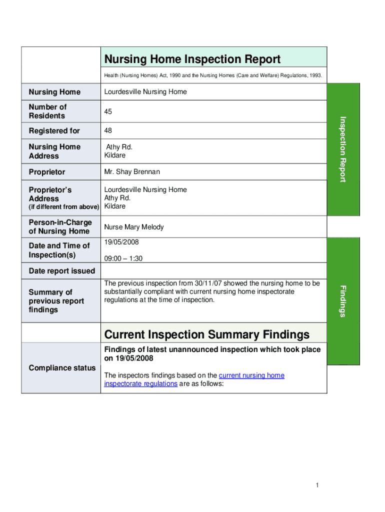Fillable Online New nursing home inspection reporting creates questions ...