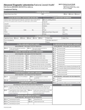Fillable Online National Jewish Health: The Leading Respiratory ...