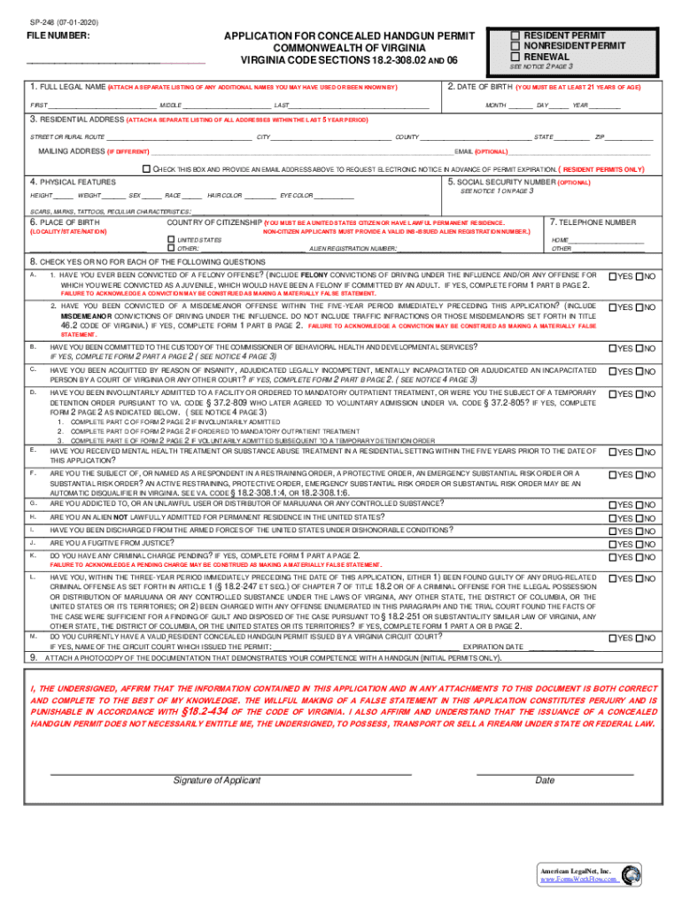 Fillable Online 2021-2023 Form VA SP-248 Fill Online, Printable, Fillable ... Fax Email Print ...