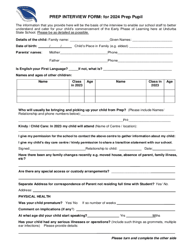 Fillable Online undurbass eq edu Grad School Interview Questions To ...