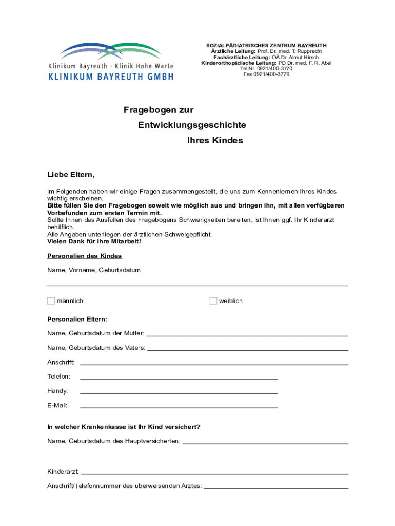 Ausfüllbar Online Triage-Bogen fr Besucher / Patienten im Rahmen der ...