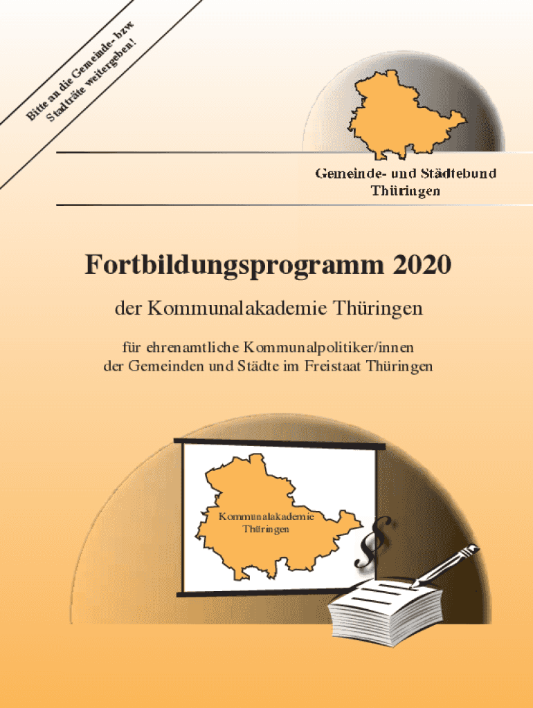 Ausfüllbar Online der Kommunalakademie Thringen Fax Email Drucken ...