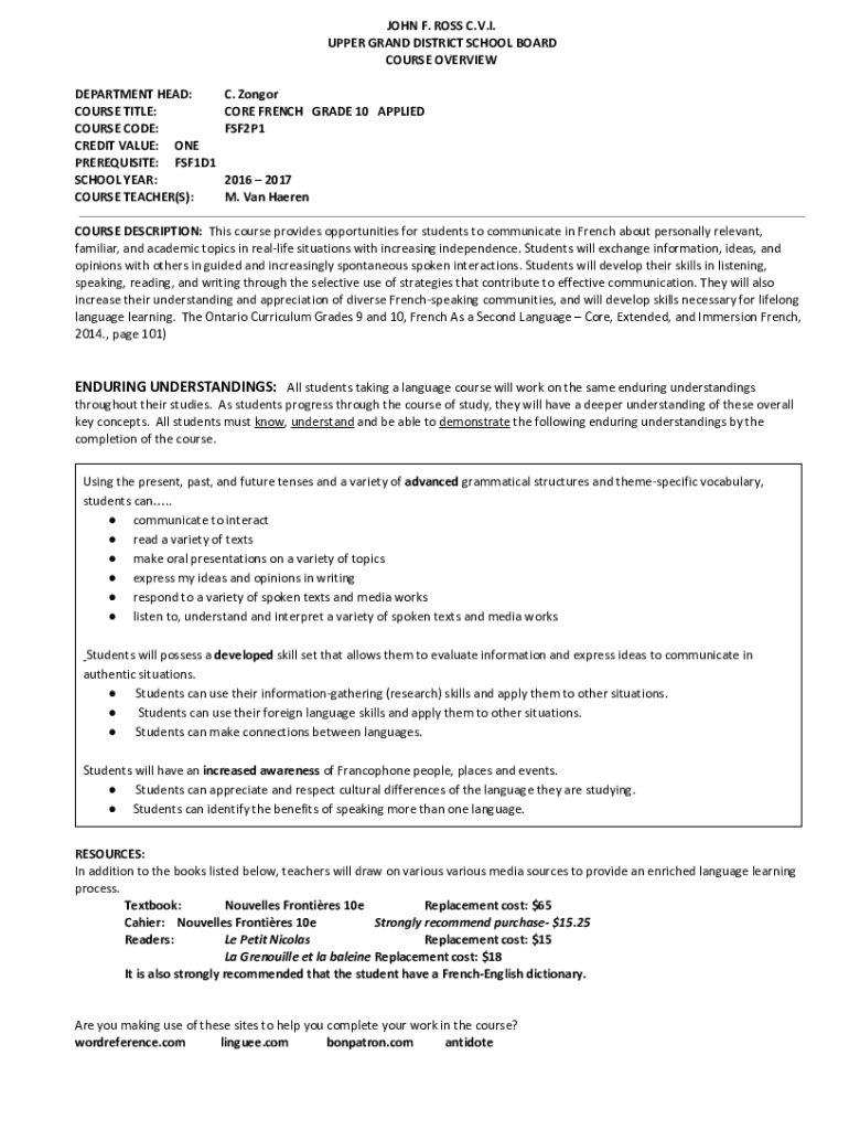 Fillable Online John F. Ross Mission Statement Fax Email Print - pdfFiller