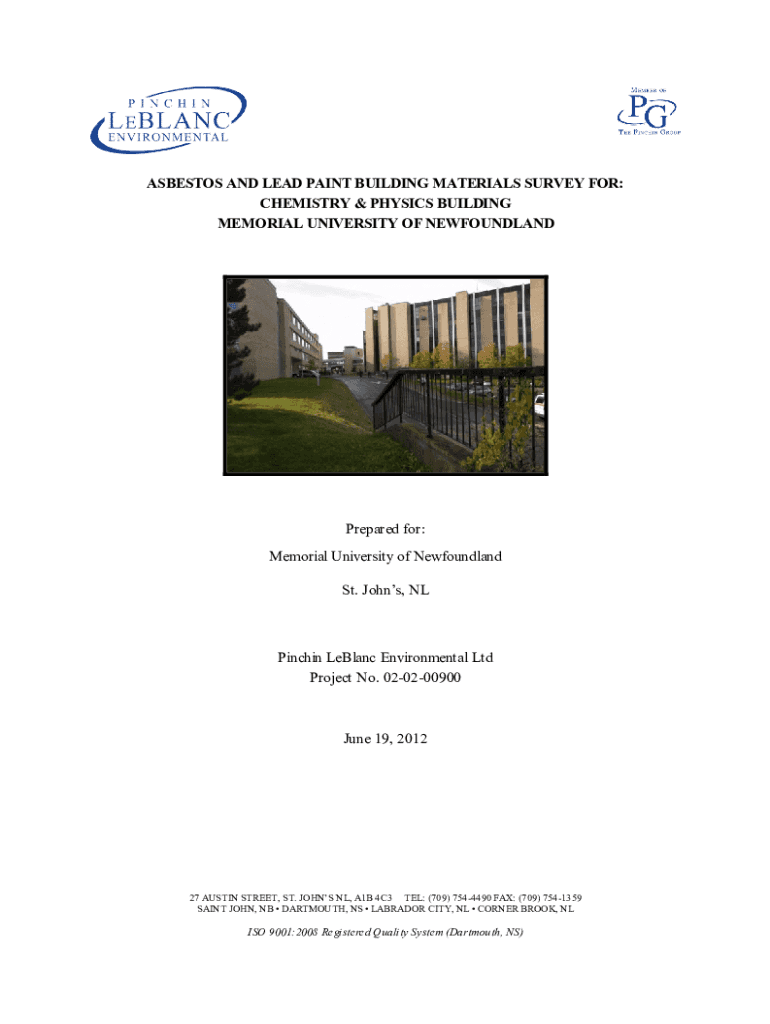 Fillable Online Asbestos and Lead Paint - Chem Phys Building AI AMENDED ...