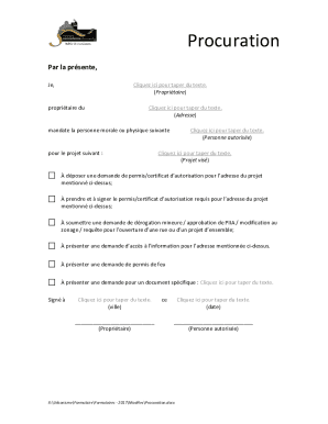 Remplissable En Ligne La procuration pour l'tat des lieux (modle) Fax ...