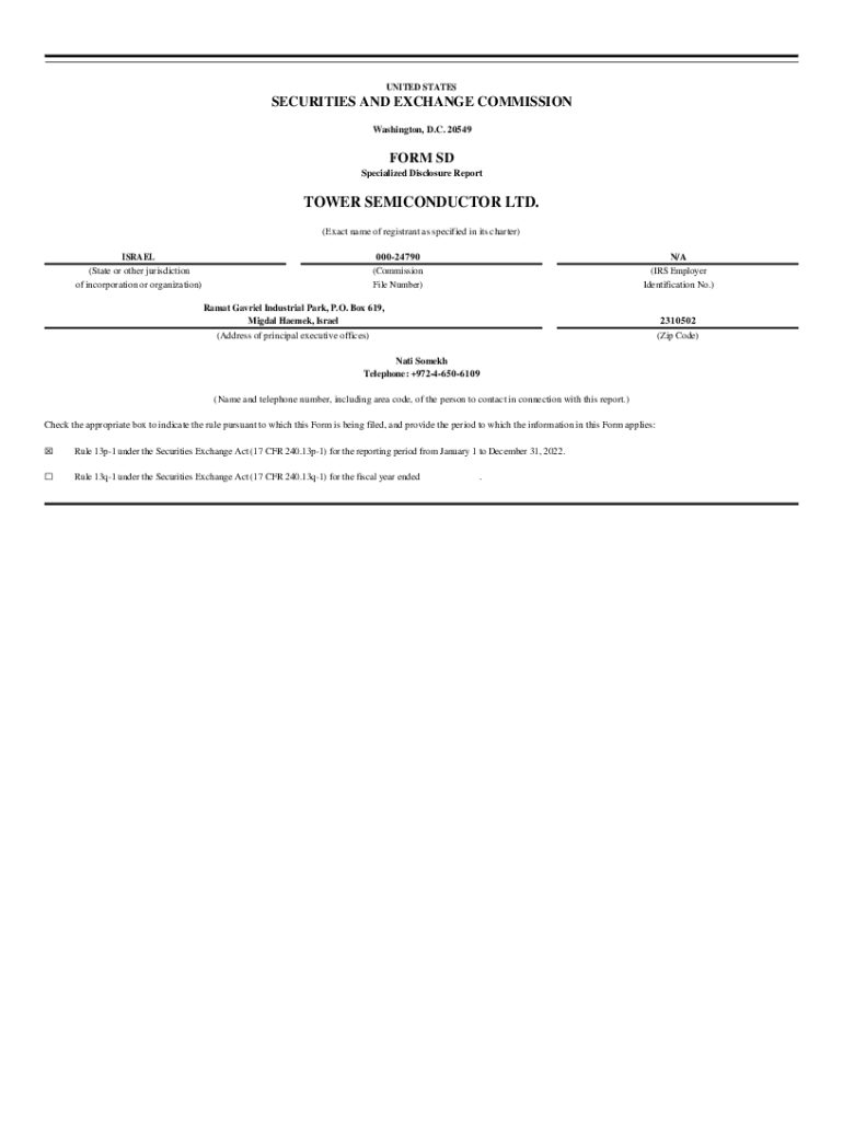 Fillable Online mayafiles tase co Form SD - Investors - Taiwan ...