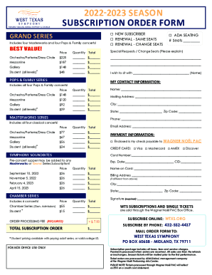 Fillable Online Rating For Midland Odessa Symphony Chorale Fax Email
