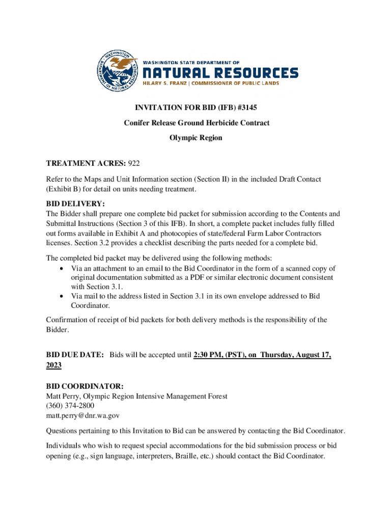 Fillable Online What is the Difference RFP IFB Fax Email Print - pdfFiller