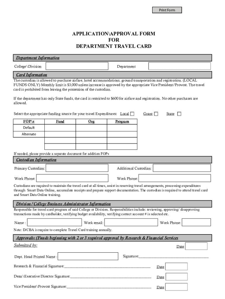 Fillable Online Audit of Department of State Travel Card Program Fax Email Print - pdfFiller