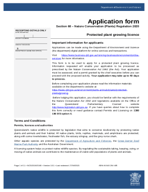 NCS/2016/3166 Application Protected plant growing licence. This is to ...