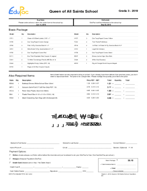 Fillable Online APPLICATION FOR ADMISSION All Saints Catholic Preschool ...