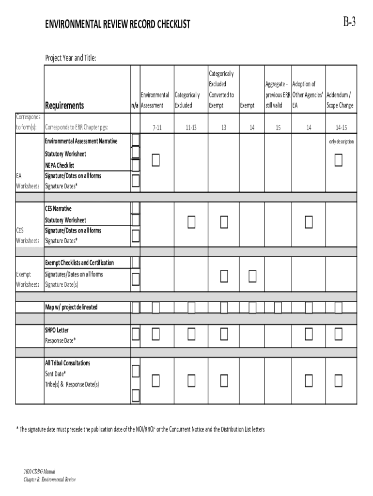 Fillable Online Environmental Review Records - HUD Fax Email Print ...