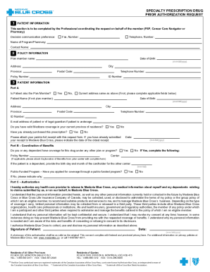 Fillable Online Drug prior authorizationsBlue Shield of CA Fax Email ...