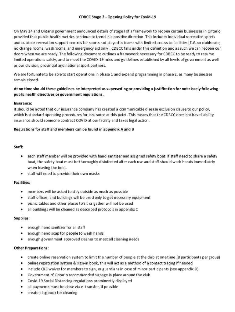 Fillable Online Ontario Unveils Guiding Principles to Reopen the Province Fax Email Print ...