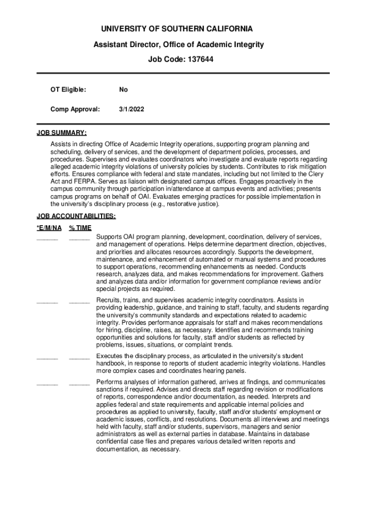 Fillable Online 137644-Assistant-Director-Office-of-Academic-Integrity ...