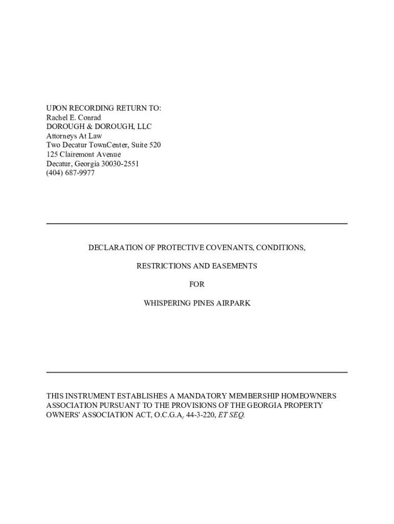 Fillable Online CROSS REFERENCE: Deed Book: 12962 Rachel E. Conrad Page ...