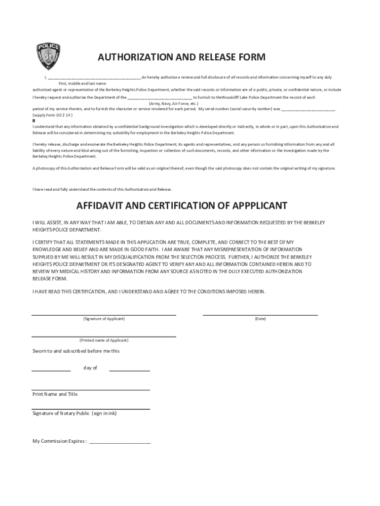 Fillable Online Form CenterEaston Police Department Application for ...