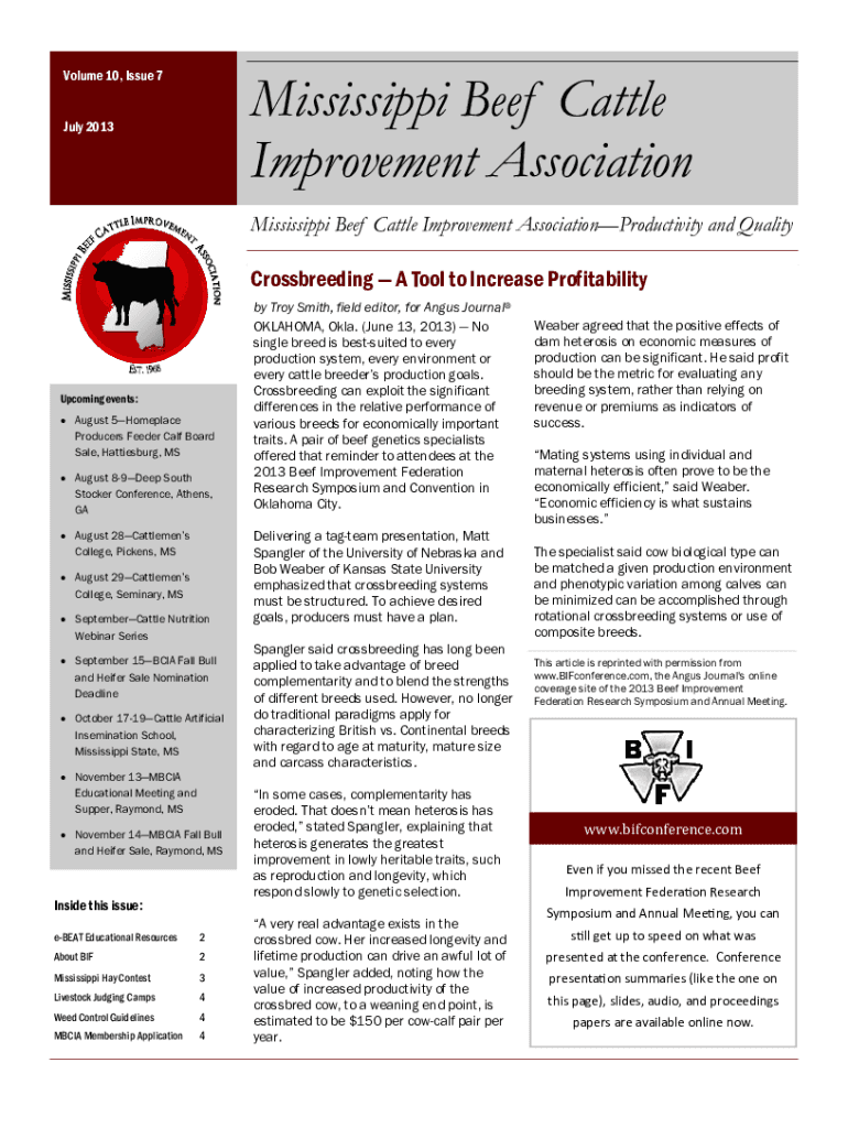 Fillable Online Beef Cattle: Improving Production Efficiency and Meat Quality Fax Email Print ...