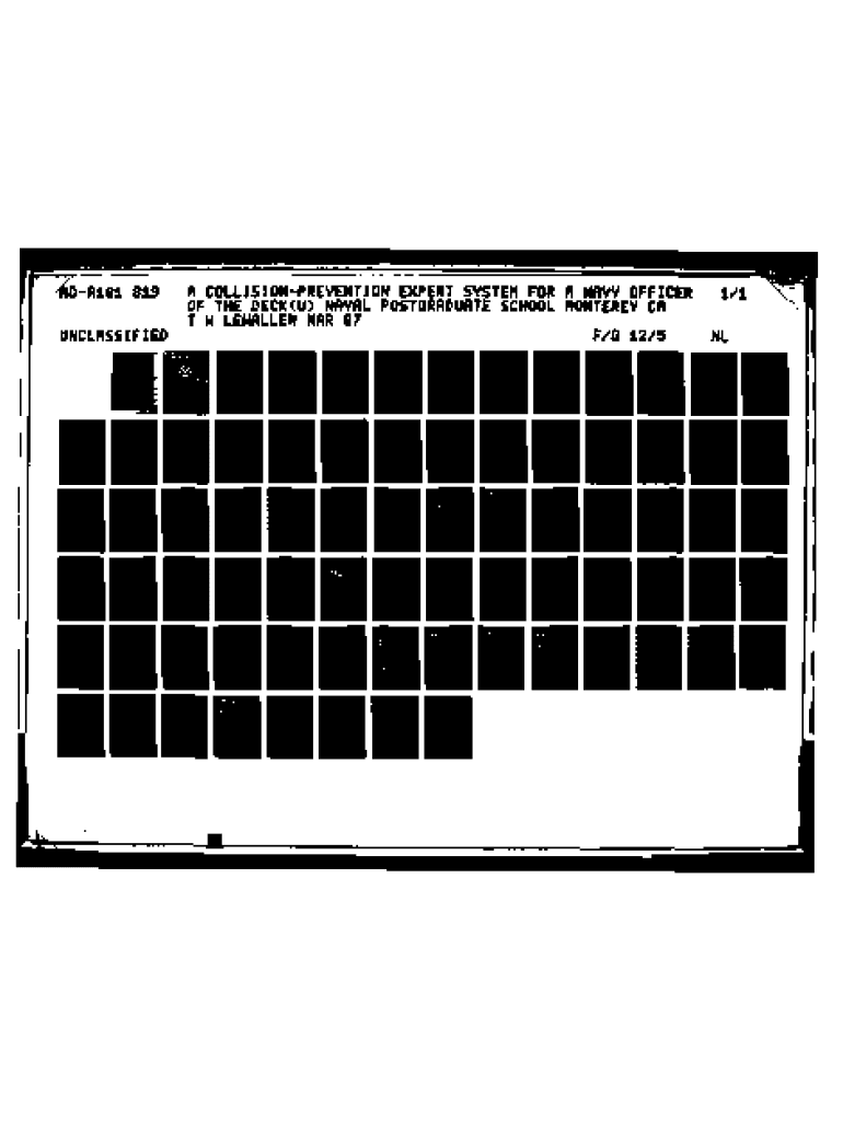 Fillable Online A Collision-Prevention Expert System for a Navy Officer ...