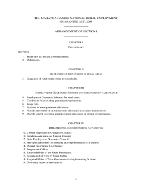 Fillable Online THE MAHATMA GANDHI NATIONAL RURAL EMPLOYMENT ... Fax Email Print - pdfFiller