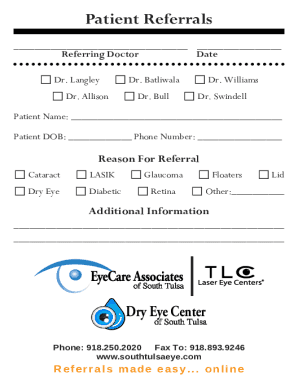 Fillable Online Generic Referral Box Referral Form Fax Email Print - pdfFiller
