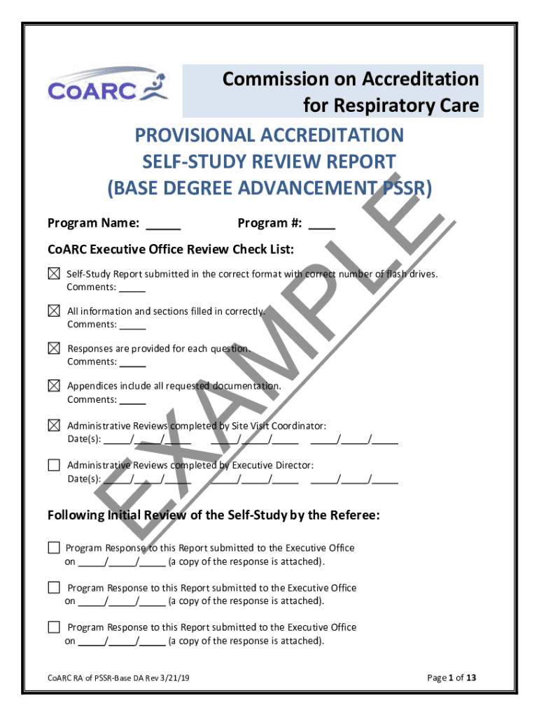 Fillable Online Provisional Accreditation of Degree Advancement (DA ...