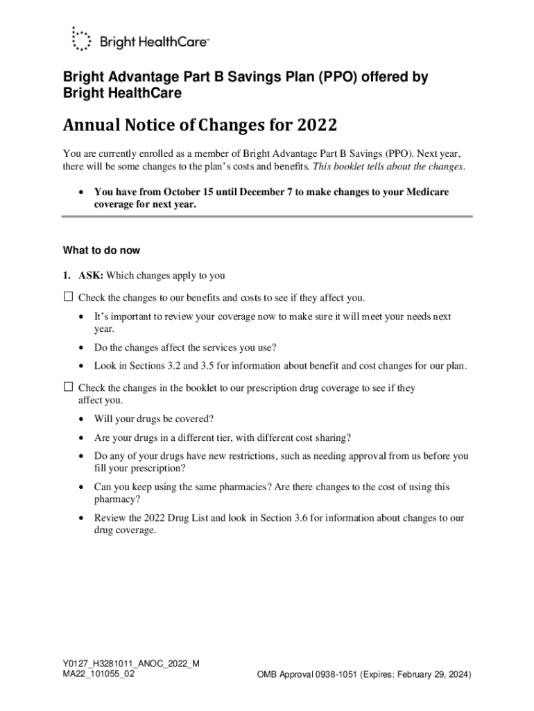 Fillable Online ANOCMA22H3281011. 2022 Preferred Provider Organization ...