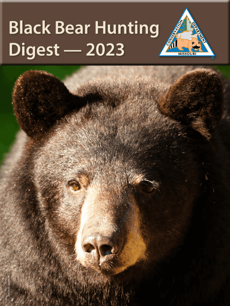 Fillable Online mdc mo Black Bear Hunting Digest 2023. Black Bear ...