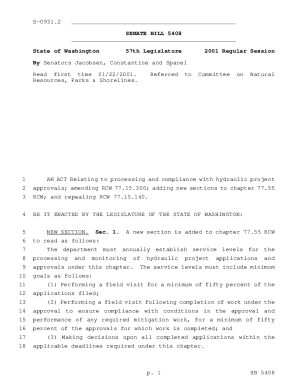 Fillable Online apps leg wa SB 100 Senate Bill - CHAPTERED Fax Email ...