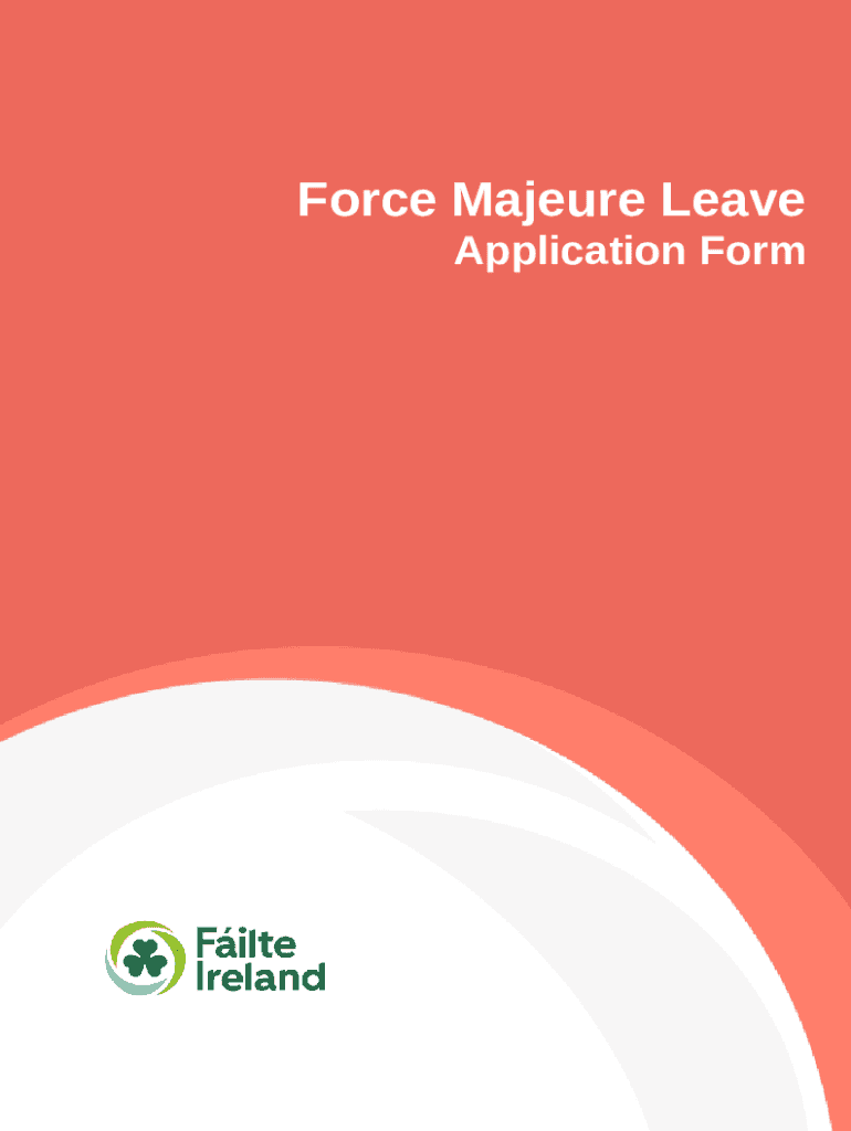Sample: Notification of a Force Majeure Event Doc Template | pdfFiller