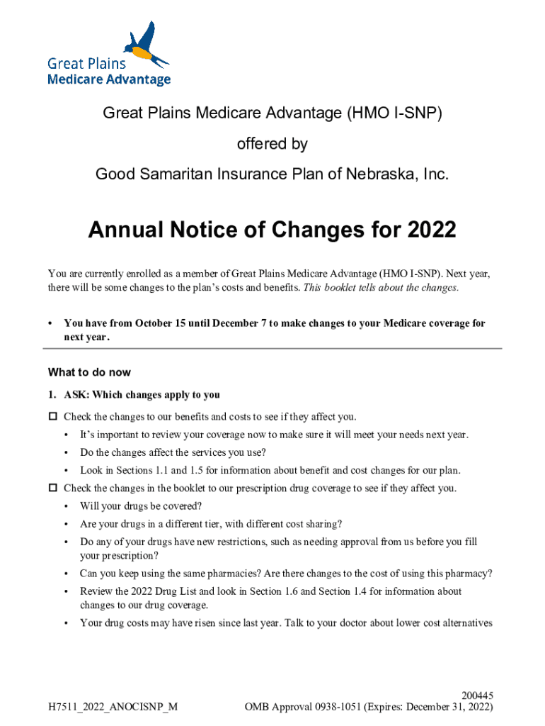 Fillable Online Good Samaritan Insurance Plan of Nebraska, Inc. as of ...