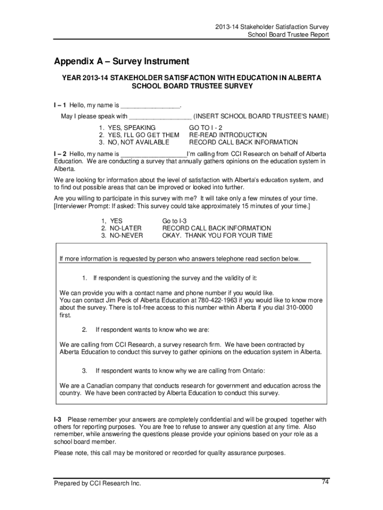 Fillable Online open alberta Stakeholder Input and Satisfaction ...