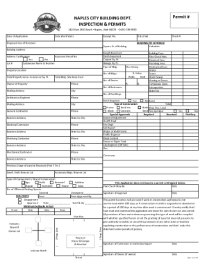 Fillable Online naples city building dept. inspection & permits Fax ...