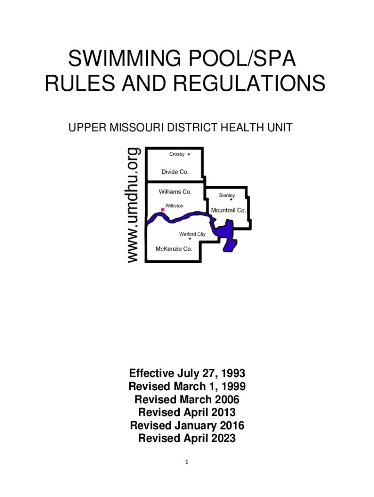 Fillable Online Pools, Spas and Water ParksRecreational Water Safety Fax Email Print - pdfFiller