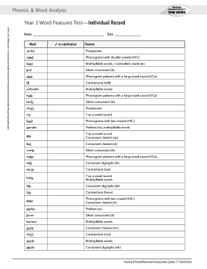 Fillable Online Benchmark Assessment System 1- Assessment Forms Fax ...