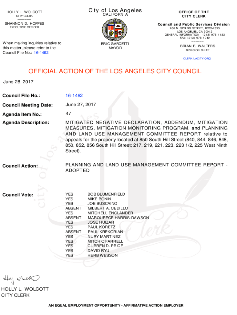 Fillable Online MITIGATED NEGATIVE DECLARATION, ADDENDUM, MITIGATION Fax Email Print - pdfFiller
