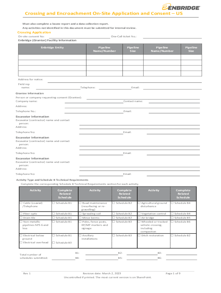 Fillable Online Utility Crossing/Encroachment Application Packet Revised Fax Email Print - pdfFiller