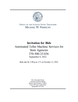 Fillable Online Invitation for Bids Automated Teller Machine Services ...