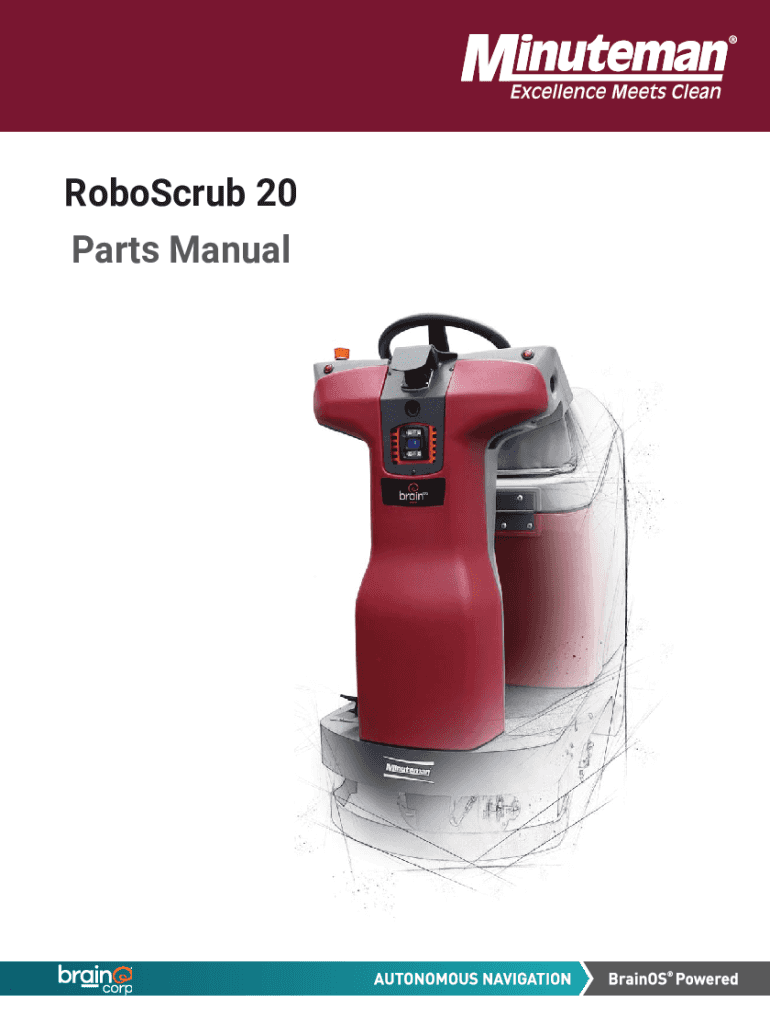 Fillable Online Parts Manual - E17/E20/H20 Floor Scrubber Disc Brush ...