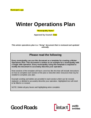 Municipal Coverage Highlight Sheet Doc Template | pdfFiller