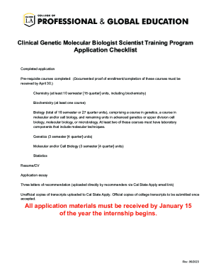 Fillable Online Clinical Genetic Molecular Biologist Scientist Certificate Fax Email Print ...