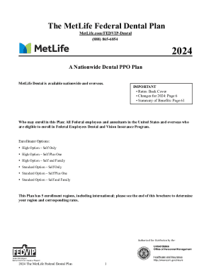 Fillable Online The MetLifeFederal Dental Plan Fax Email Print - pdfFiller