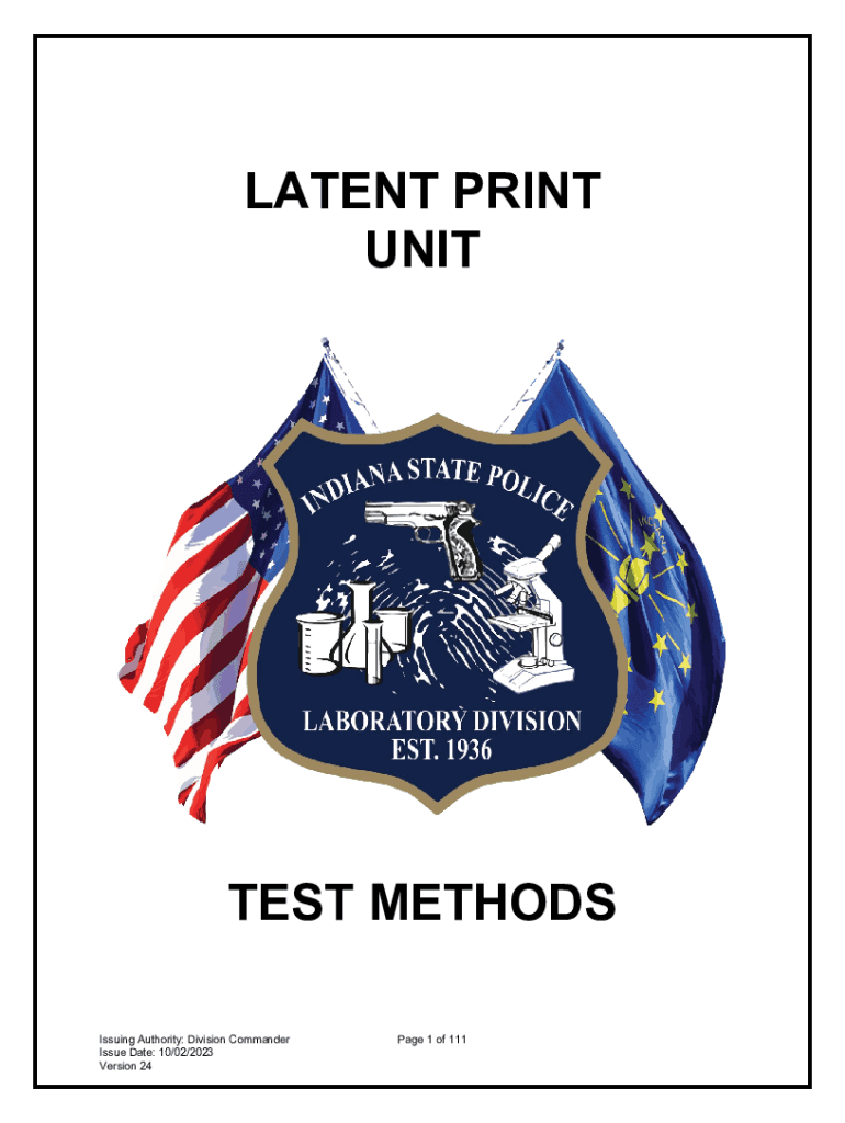 Fillable Online Latent Print Section Sequential Processing Of Evidence Fax Email Print Pdffiller