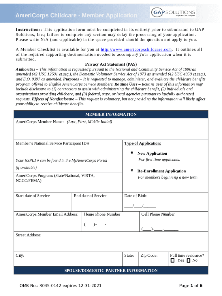 Fillable Online New York State AmeriCorps 2024 - 2025 Competitive Pool Fax Email Print - pdfFiller