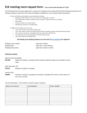 Fillable Online ECE Conference Room Scheduling Form Fax Email Print ...